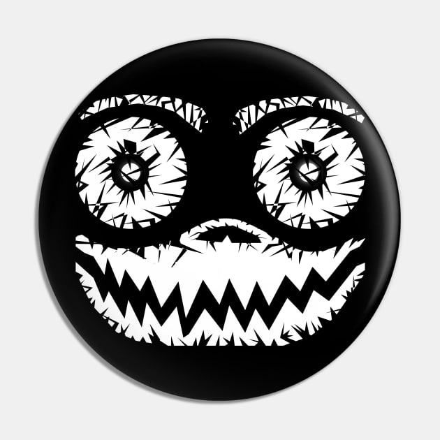 Smiley Face - Scary Scratch - Smiley Face - Pin | TeePublic