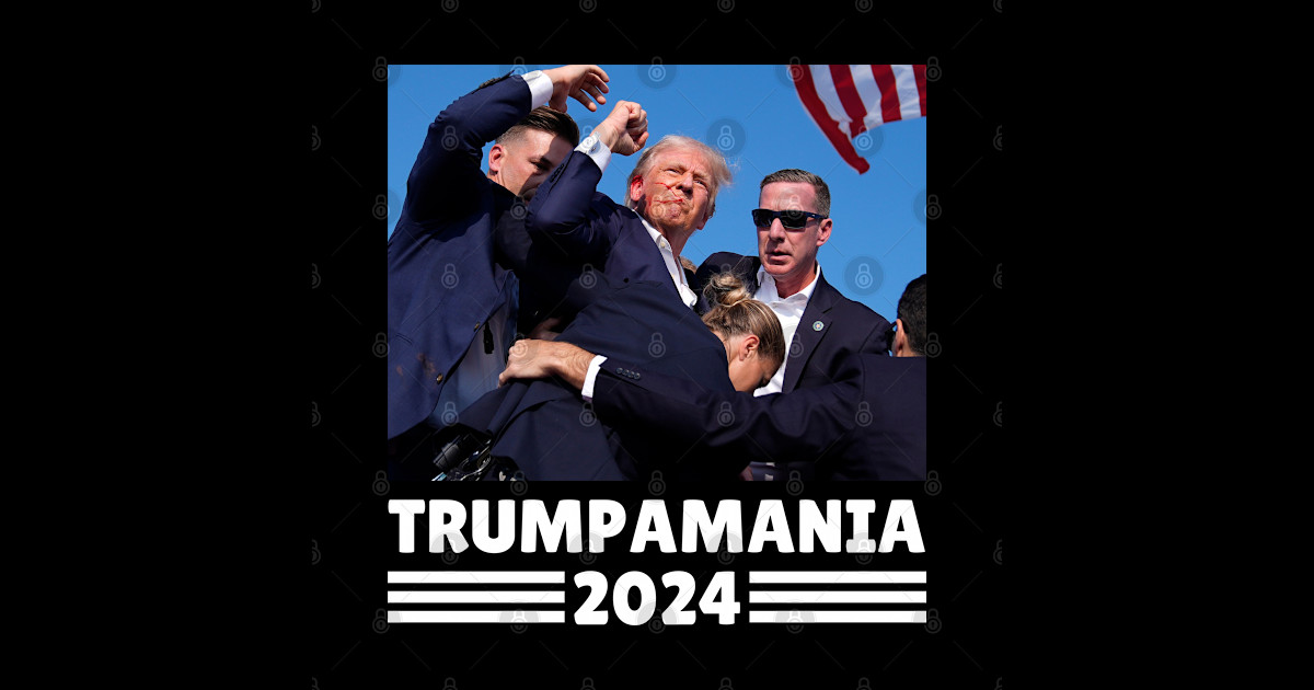 Trumpamania 2024 - Trump 2024 - Sticker | TeePublic