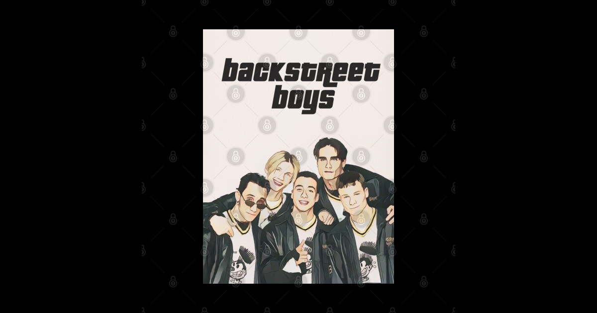 Backstreet boys cartoonify - Backstreet Boys - Sticker | TeePublic