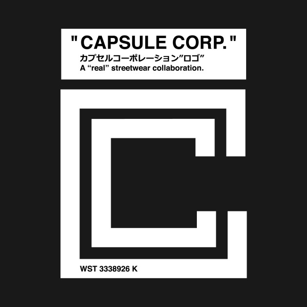 "Capsule Corp" - Capsule Corp Dragonball Z Off White - T-Shirt | TeePublic