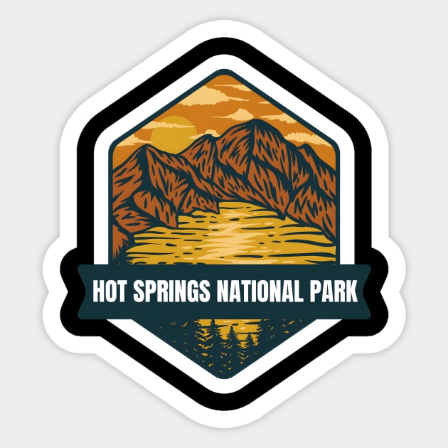 Hot Springs National Park - Hot Springs National Park - Sticker | TeePublic