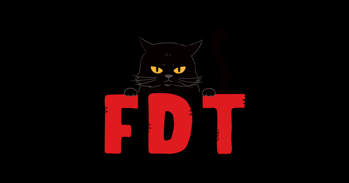Black Cat FDT Anti Trump Anti Trump Anti Maga Democrat Funny Political ...