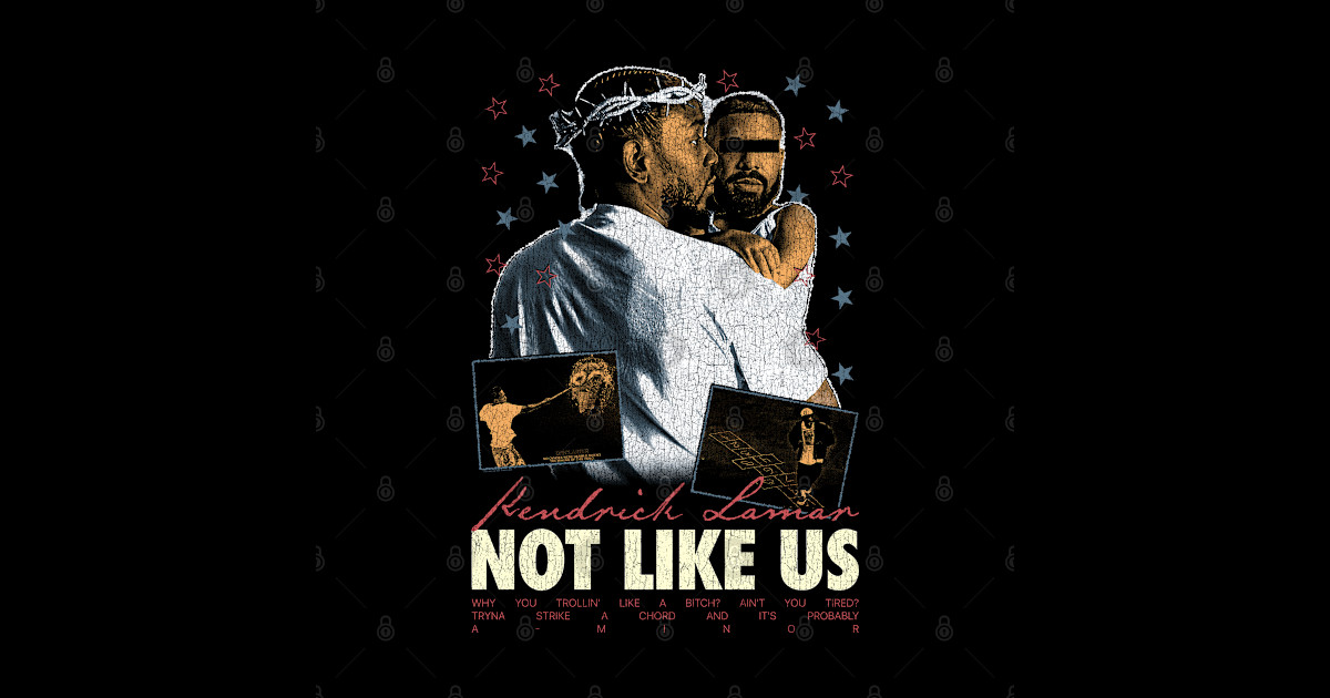 Vintage Kendrick Lamar - Not Like Us - Kendrick Lamar - Sticker | TeePublic