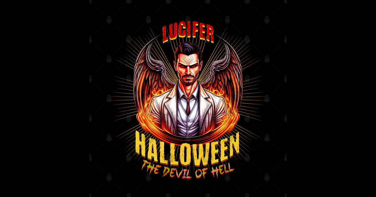 Halloween Lucifer The devil of hell - Halloween Lucifer - Sticker ...