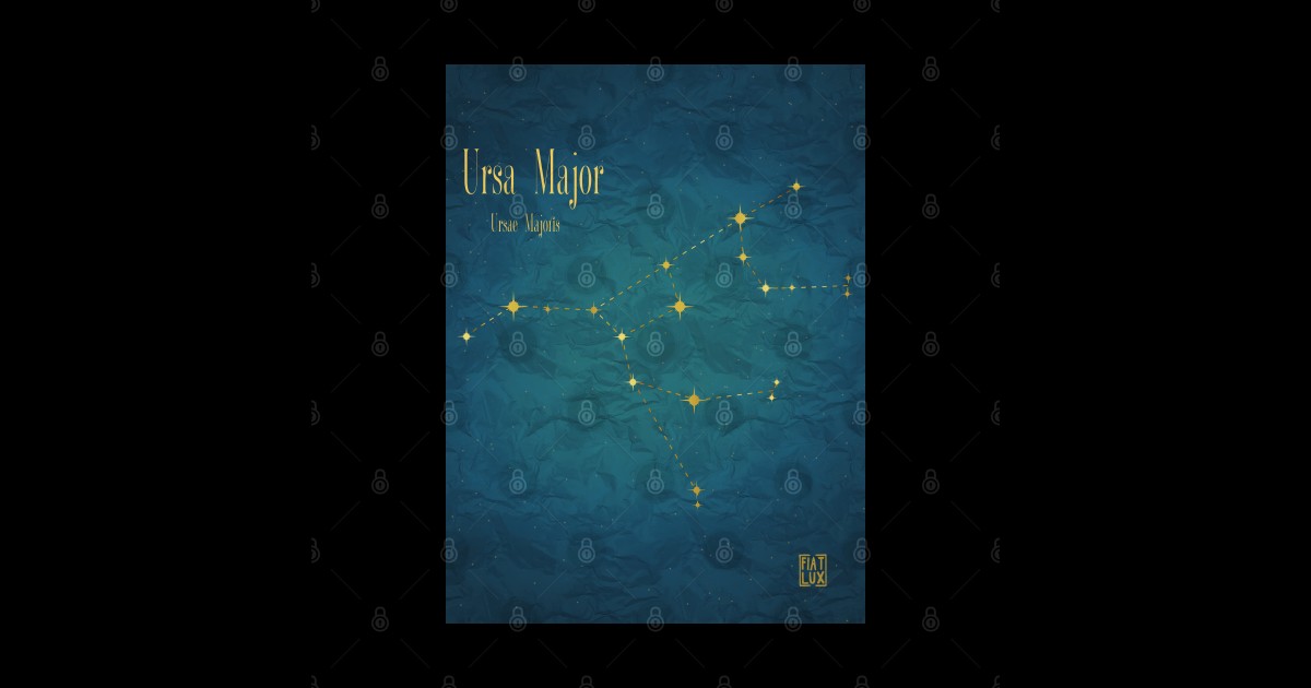 Night Sky Constellations - Ursa Major - Constellations - Sticker ...