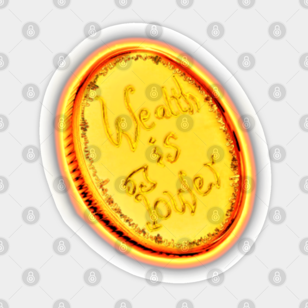 Gold Coin - Gold - Sticker | TeePublic