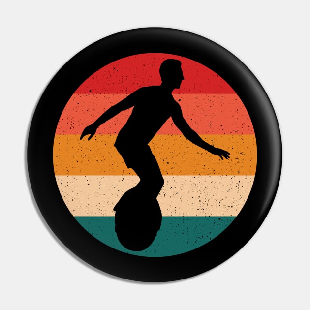 Vintage Electric Unicycle Rider - EUC Wheel - Euc - Pin | TeePublic