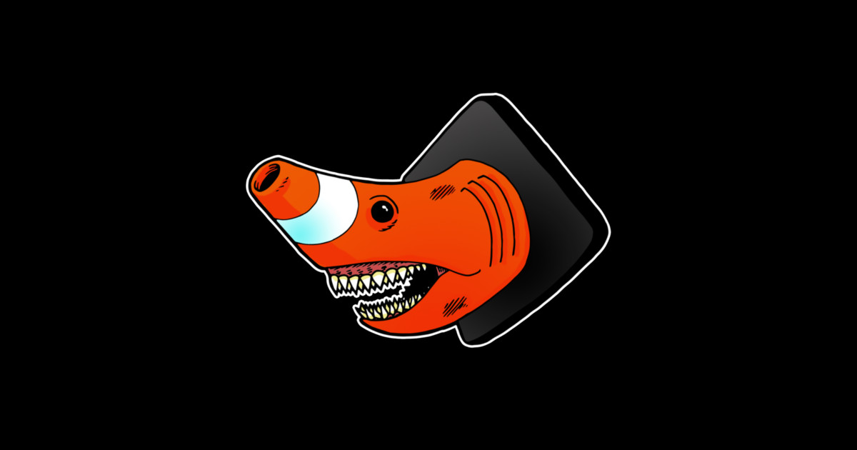 Cone Shark - Cone Shark - Sticker | TeePublic