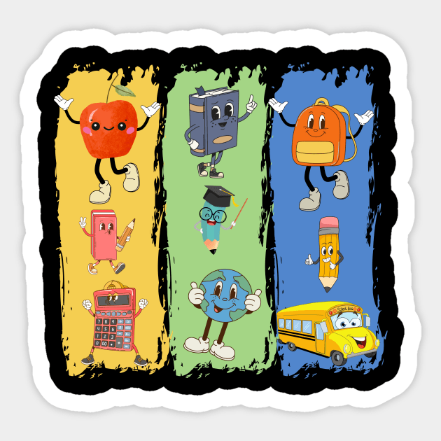 Cute Teacher Cartoons - Teacher - Sticker | TeePublic