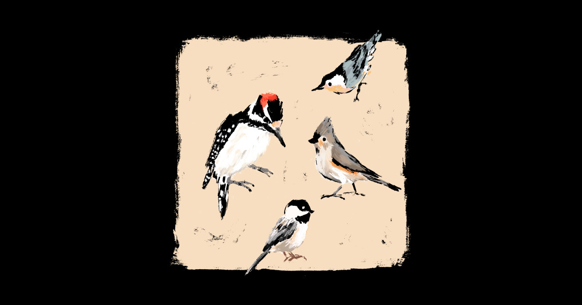Backyard Birds - Birds - Sticker | TeePublic