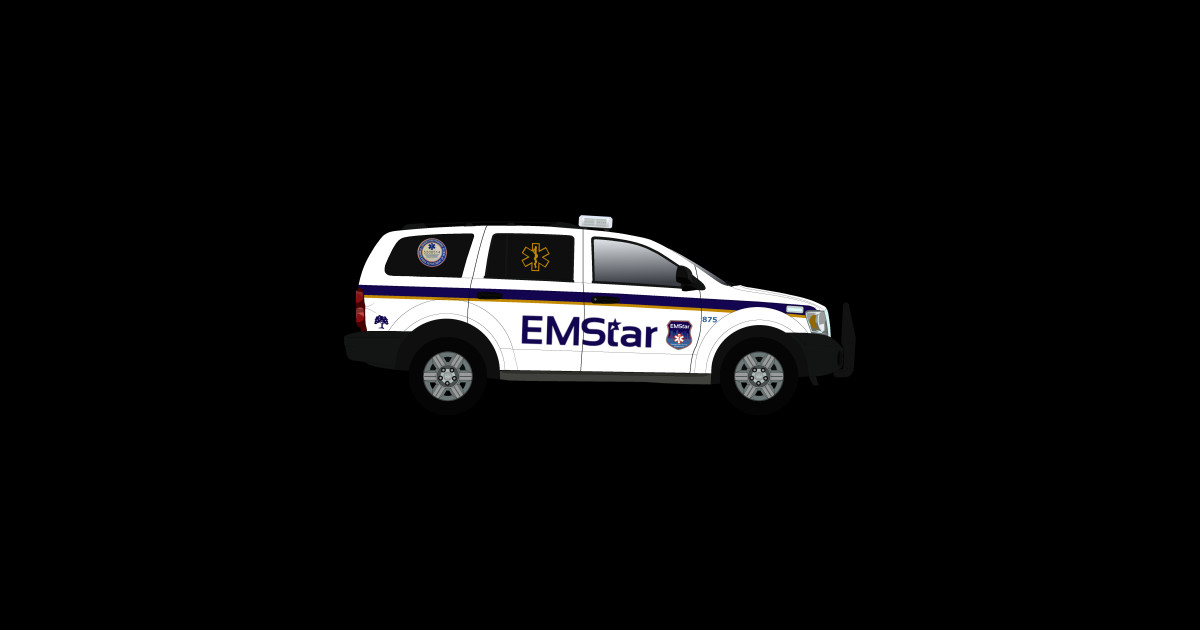 EMStar paramedic car - Emstar Ambulance - Posters and Art Prints ...