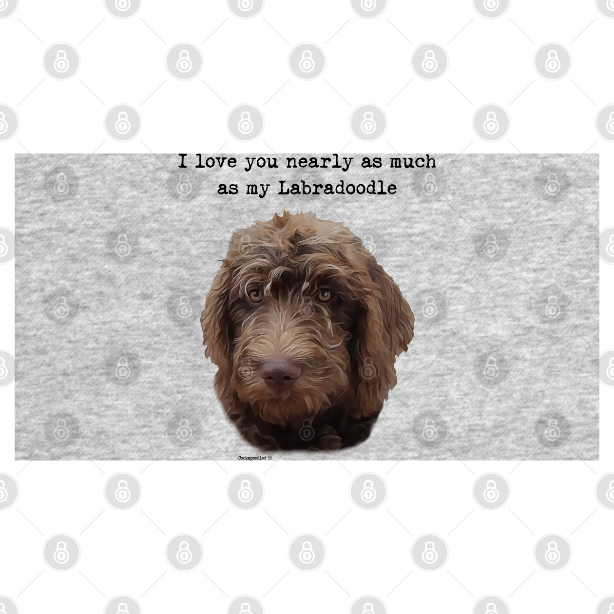 Labradoodle Dog Love - Labradoodle - T-Shirt | TeePublic