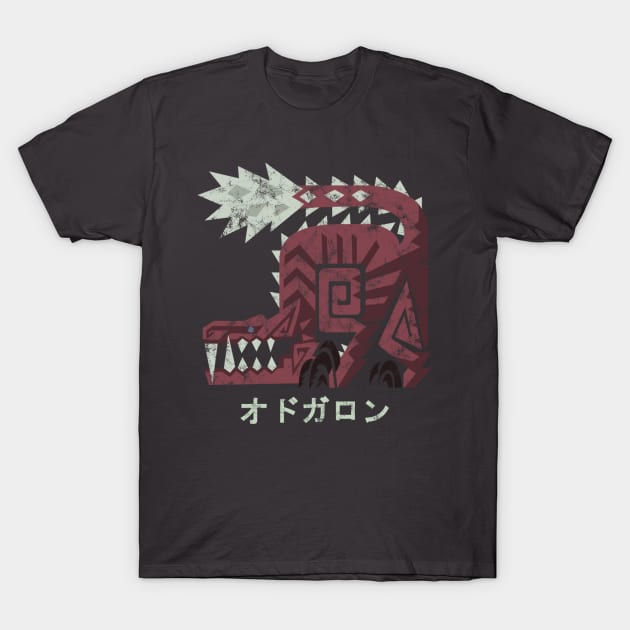 Monster Hunter World Odogaron Kanji Icon - Monster Hunter - T-Shirt ...