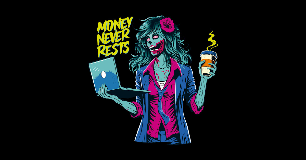 Workaholic Zombie Woman: Not Even Death Stops Her Because Money Never Rests - Zombie Girl ...