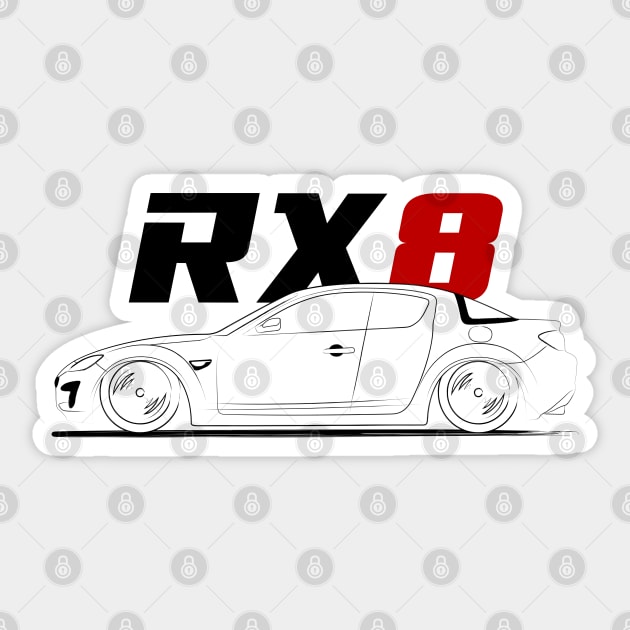 JDM RX 8 - Rx8 - Sticker | TeePublic