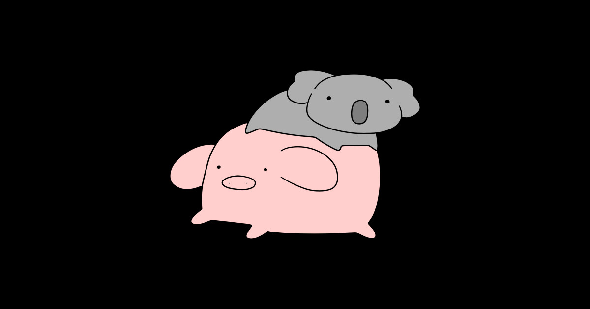 Pig and Koala - Pig - Tapestry | TeePublic