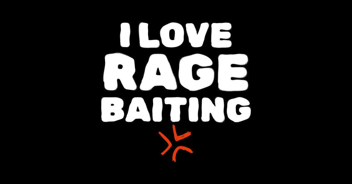 Rage Baiting Gen Z Slang - Rage Bait - Sticker | TeePublic