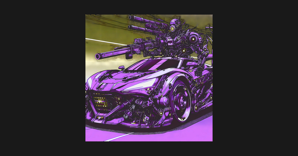 Cyborg Car - Cyborg - T-Shirt | TeePublic