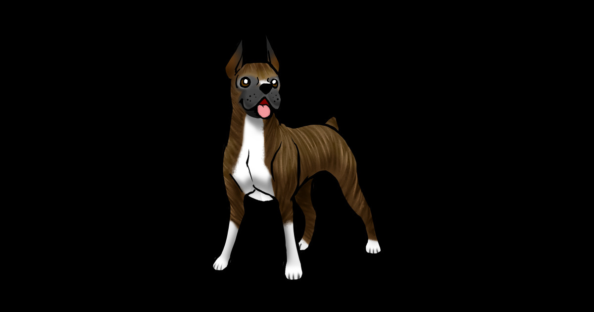 Dog - Boxer - Brindle - Boxer - Sticker | TeePublic