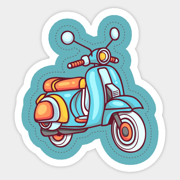 Vespa - Vespa - Sticker | TeePublic