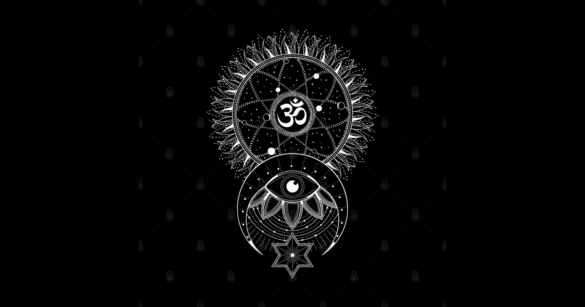 Om Symbol | Sacred Geometry - Om Symbol - Posters and Art Prints ...