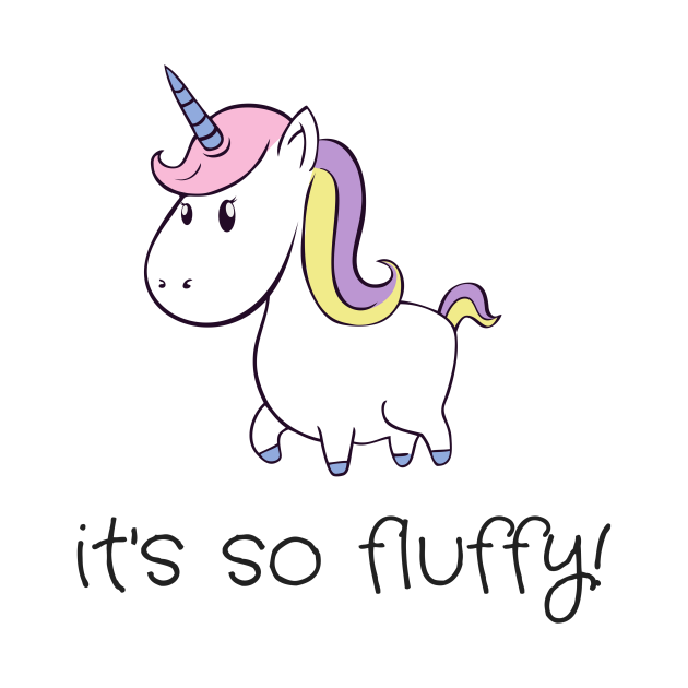 It's So Fluffy! - Unicorn - T-Shirt | TeePublic