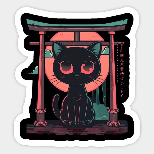 Kawaii Cat Dance - Kawaii Kitten - Sticker | TeePublic