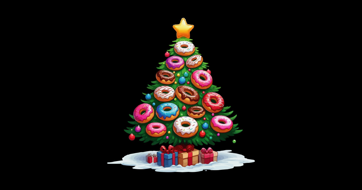 sweet christmas donut tree - Sweet Christmas Donut Tree Design ...