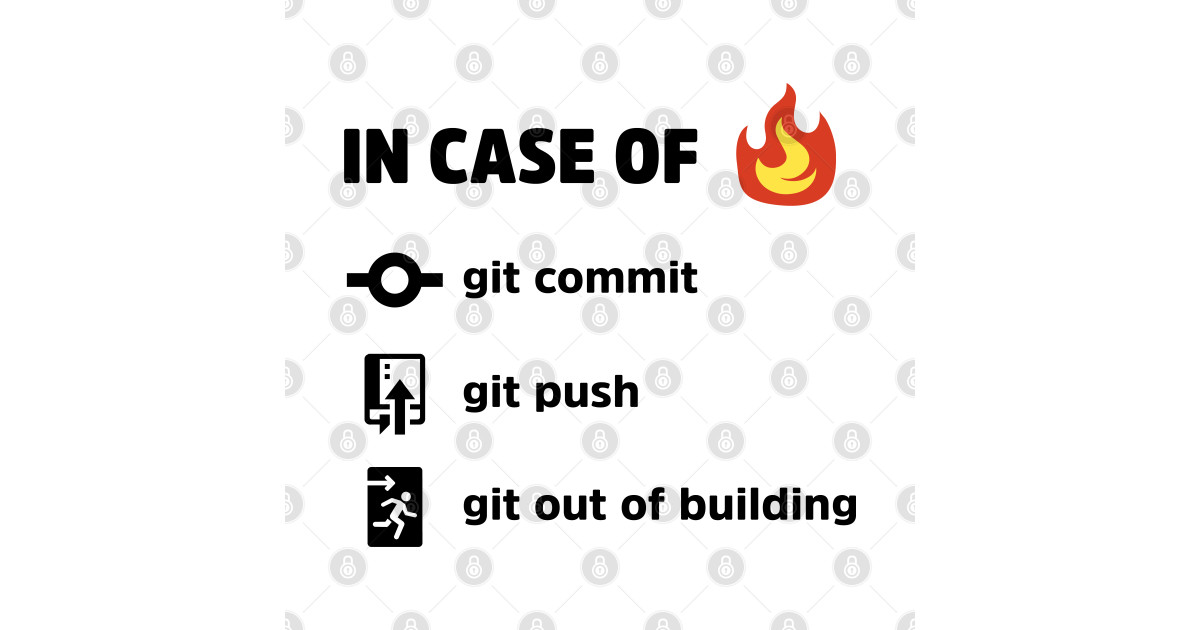 In Case of Fire v2 - Funny Programming Jokes - Light Color - Programming - T-Shirt | TeePublic