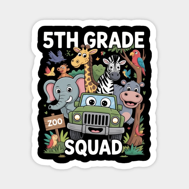 Zoo Animals Wildlife Teacher Student 5Th Grade Zoo Squad - 5th Grade ...