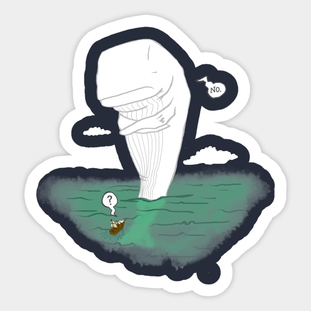 Noby Dick - Moby Dick - Sticker | TeePublic