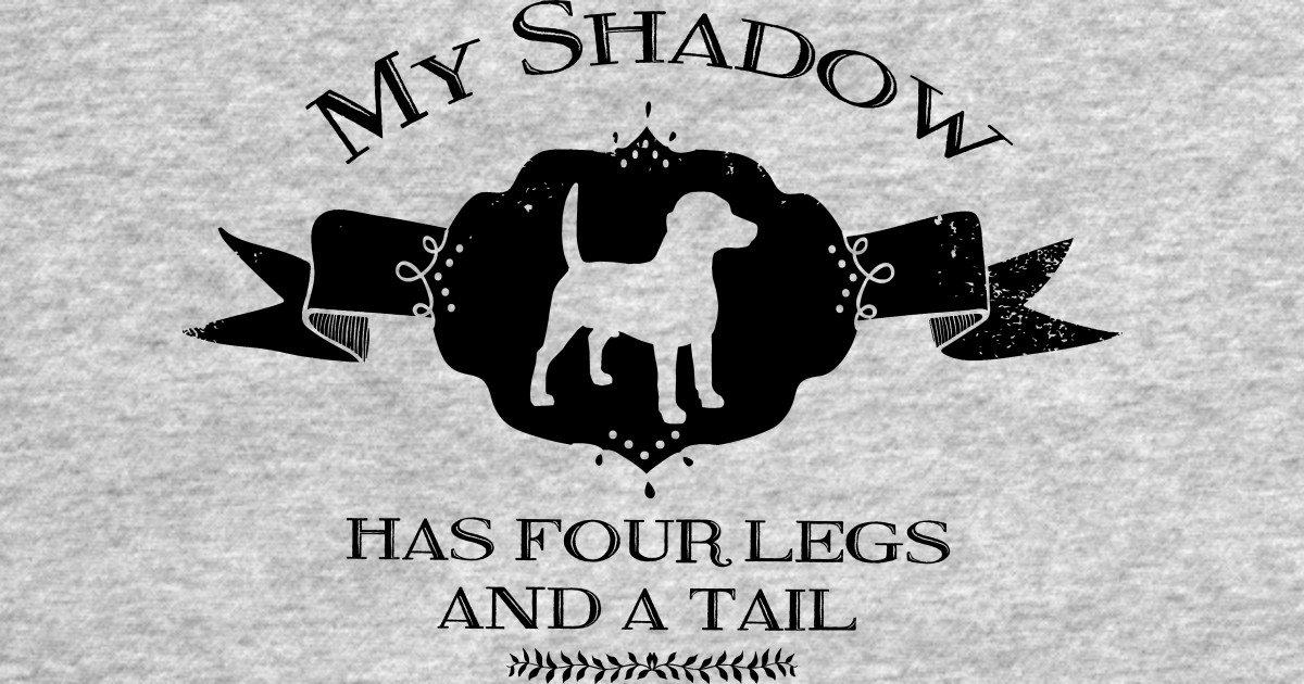 My Beagle Shadow - Beagle - T-Shirt | TeePublic