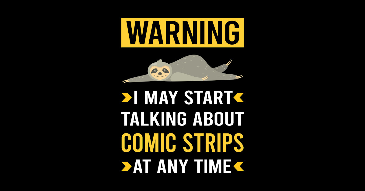 Warning Comic Strip Writing - Comic Strip - Sticker | TeePublic