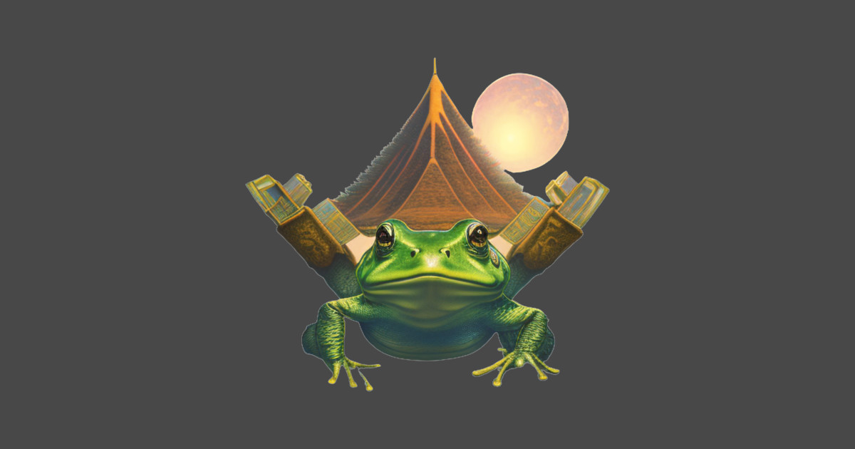 Pyramid Frog - Frog - T-Shirt | TeePublic