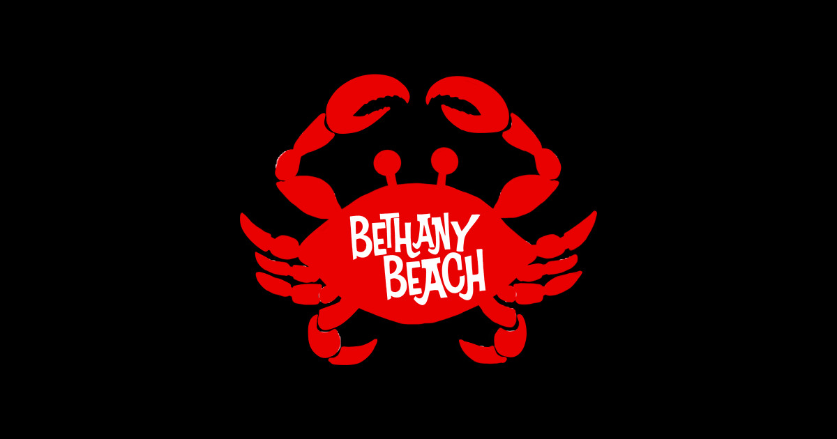 Bethany Beach Crab - Delaware - Sticker | TeePublic