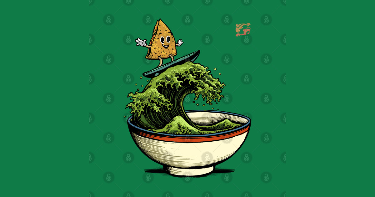 Guacagawa Salsa Wave - Guacamole - T-Shirt | TeePublic
