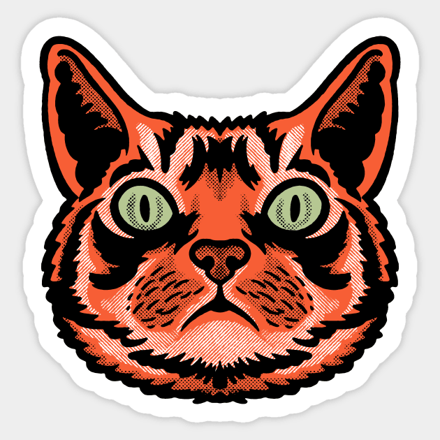 DOOF CAT - Cat - Sticker | TeePublic