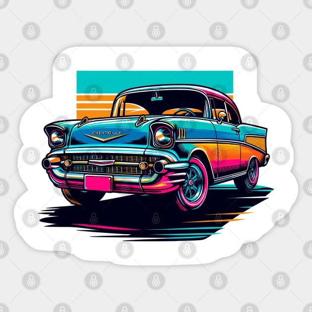 Chevrolet Bel Air - Bel Air - Sticker | TeePublic