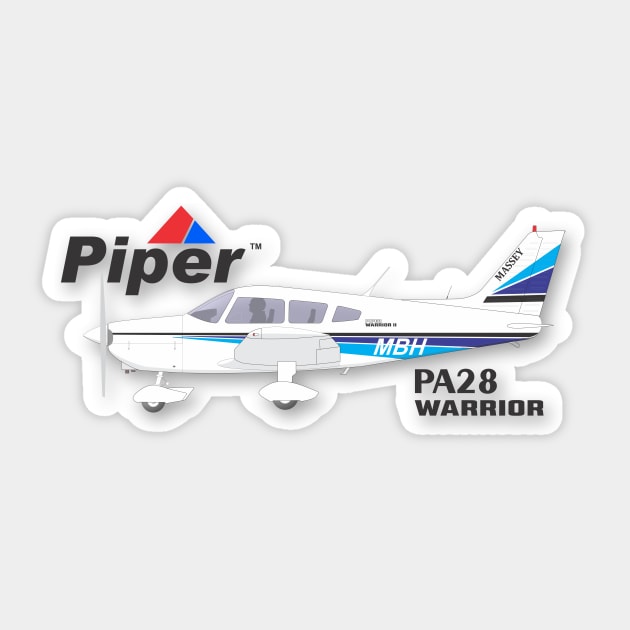 Piper PA28 Cherokee - Piper - Sticker | TeePublic