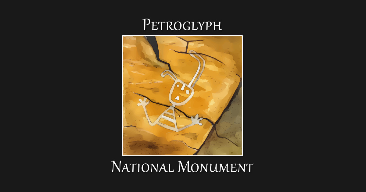 Cute drawing of what looks like an alien humanoid from the Petroglyph ...