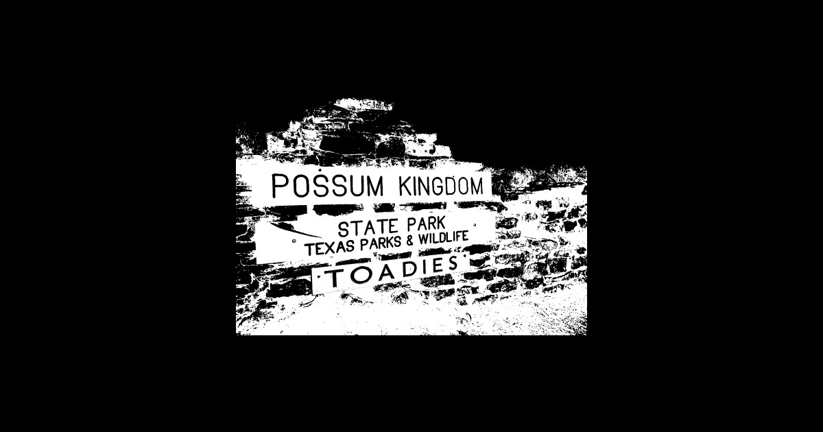 Possum Kingdom (white) - Toadies - Sticker | TeePublic