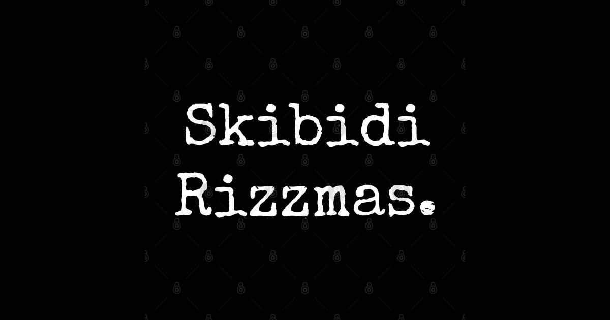 Skibidi Rizzmas tshirt - Skibidi Rizzmas - Sticker | TeePublic