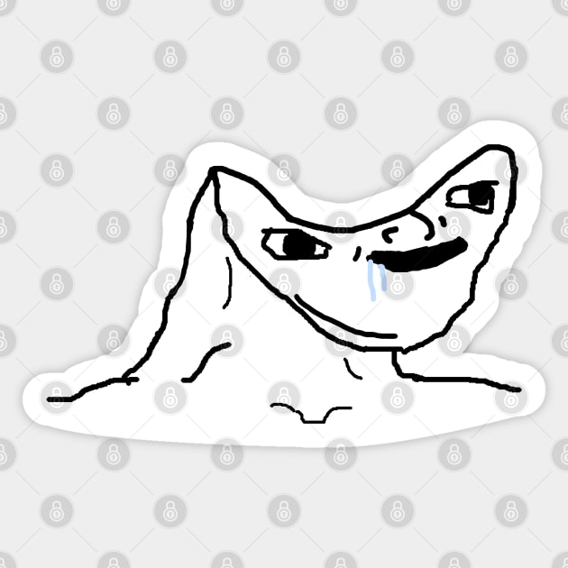 Brainlet Meme - Meme - Sticker | TeePublic