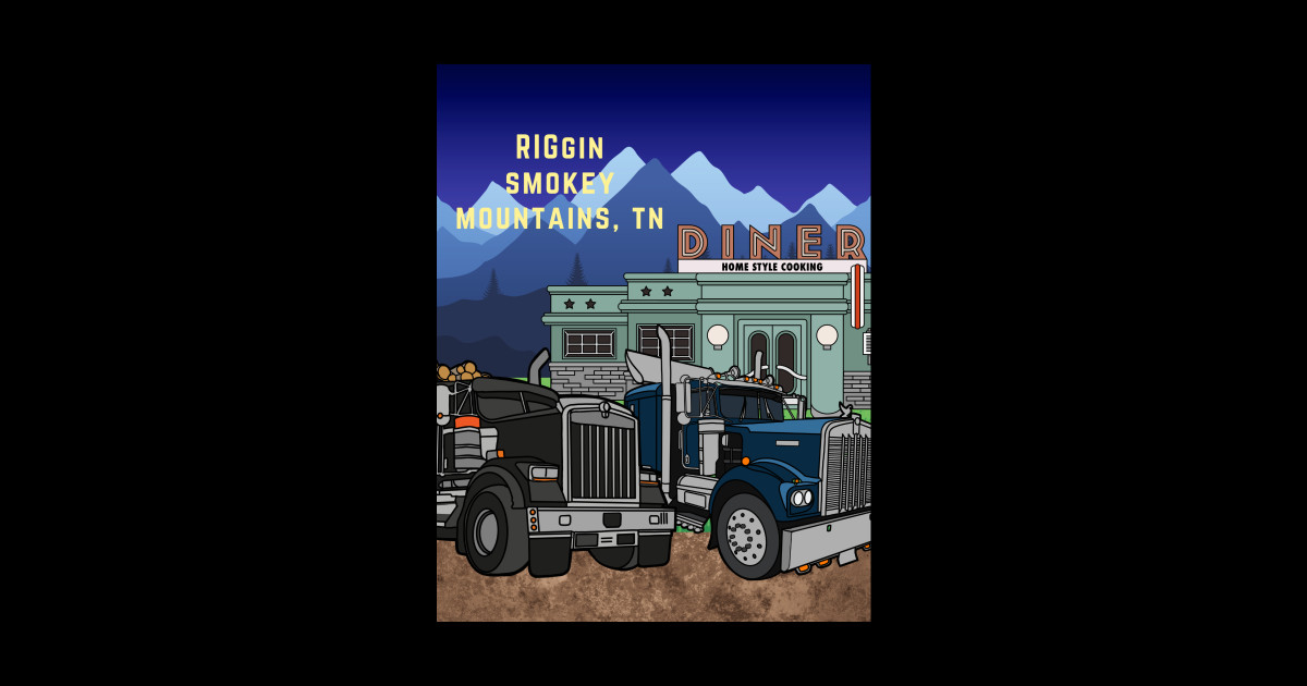 Riggin - Big Rig Trucking - Sticker | TeePublic
