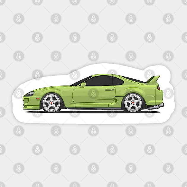 GREEN TOYOTA SUPRA MK4 - Supra Mk4 - Sticker | TeePublic