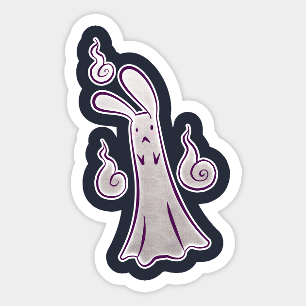 Spooky Bunny Rabbit Ghost - Bunny - Sticker | TeePublic