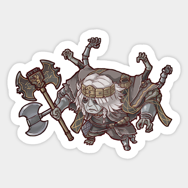 Chibi Godrick the Grafted - Elden Ring - Sticker | TeePublic