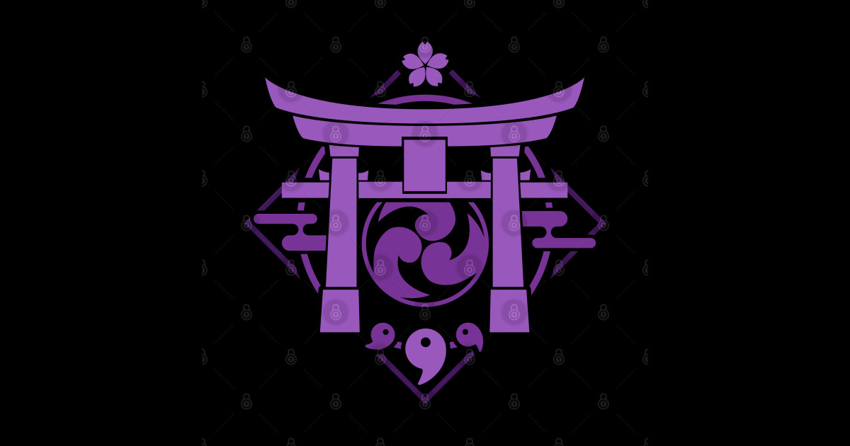 Genshin Impact Inazuma Emblem - Genshin Impact - Sticker | TeePublic