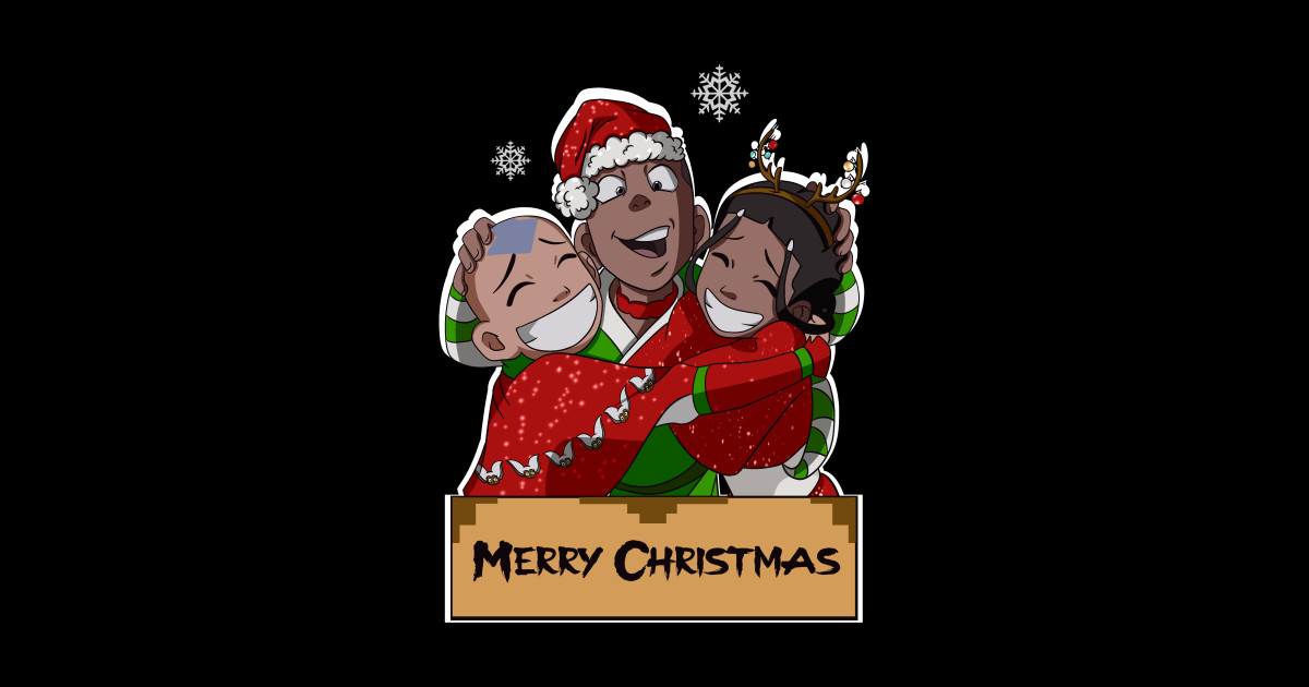 Avatar merry Christmas - Avatar The Last Airbender - Sticker | TeePublic