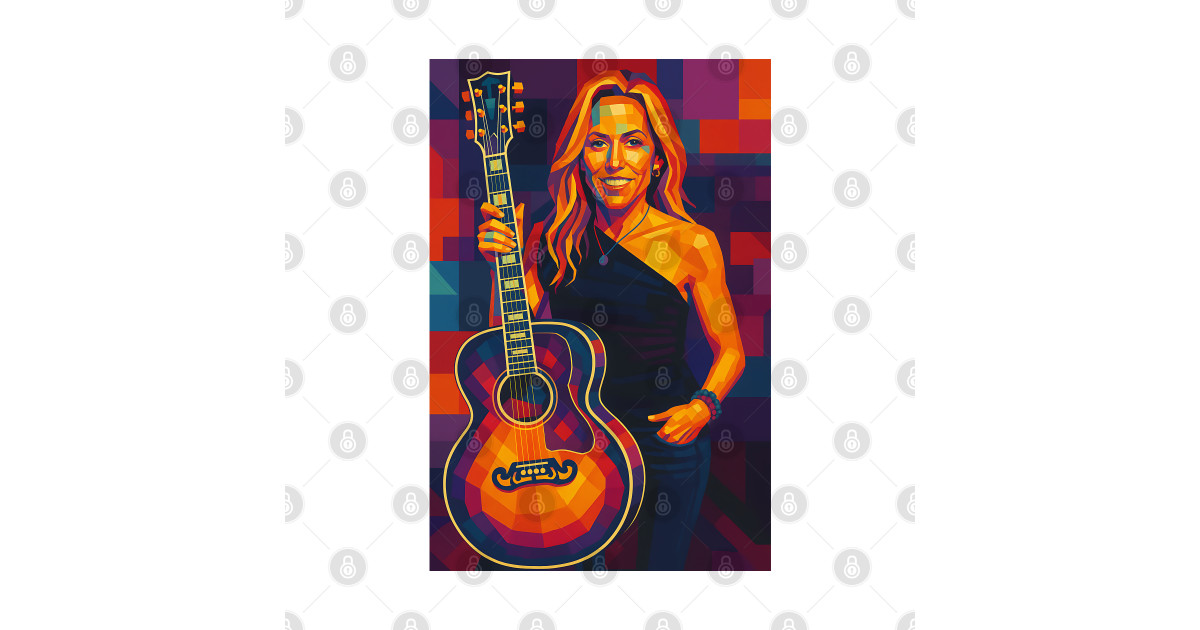 Sheryl Crow Pop Art - Sheryl Crow - T-Shirt | TeePublic